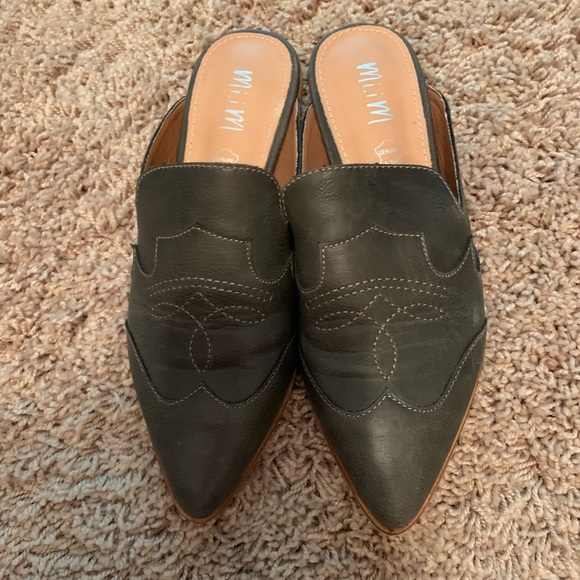 Mi.iM | Shoes | Miim Leather Mules | Poshmark